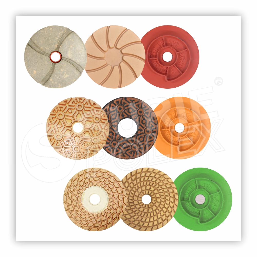 Edge Polishing Diamond Pad - 4'' Snail Lock